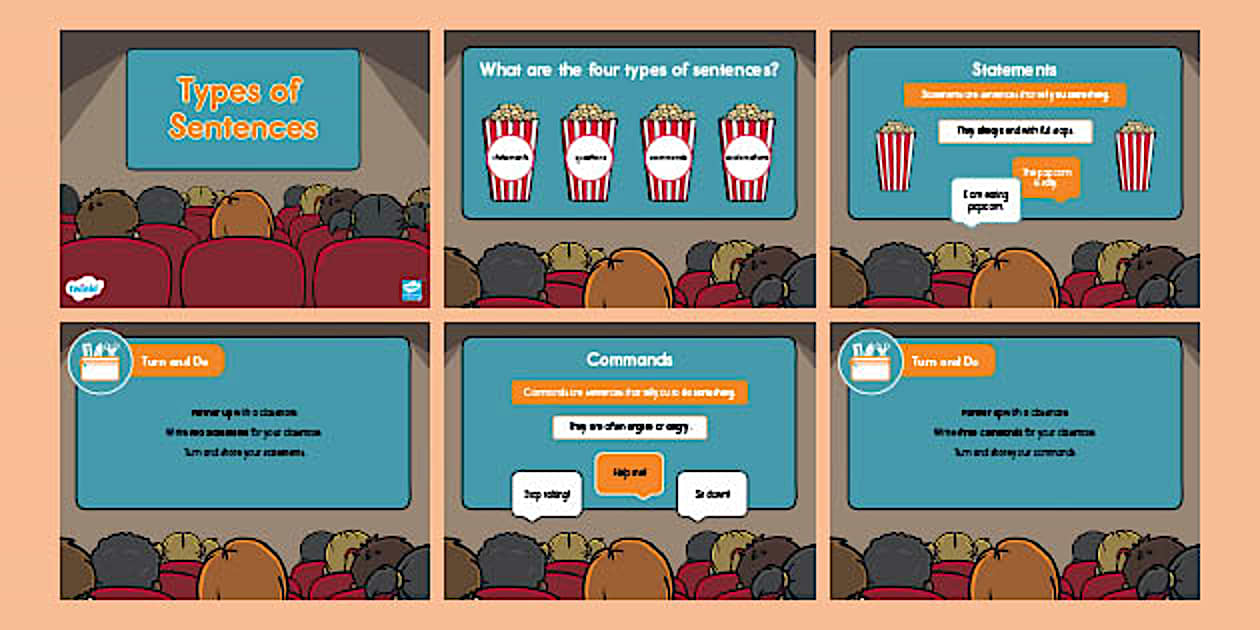 Types of Sentences In English | PowerPoint | South Africa