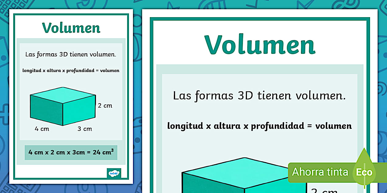 Póster: Volumen (teacher made) - Twinkl