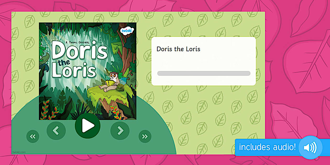 Doris the Loris Listen and Follow Audio Story | Twinkl Originals