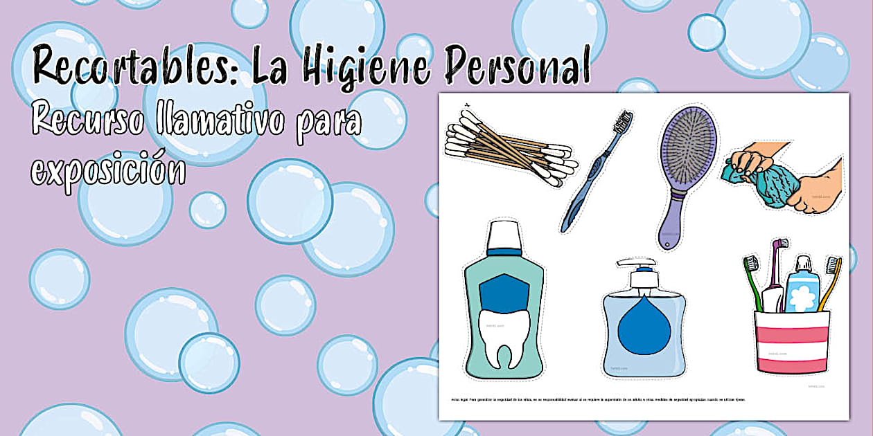 Recortables La Higiene Personal