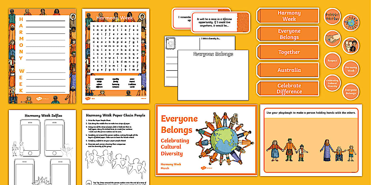 Harmony Week Activity Pack | Australian Primary Resource