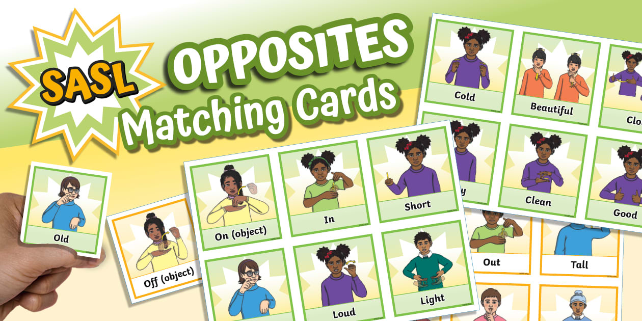 FP - SASL - Opposites - Matching Cards (CAPS Aligned)