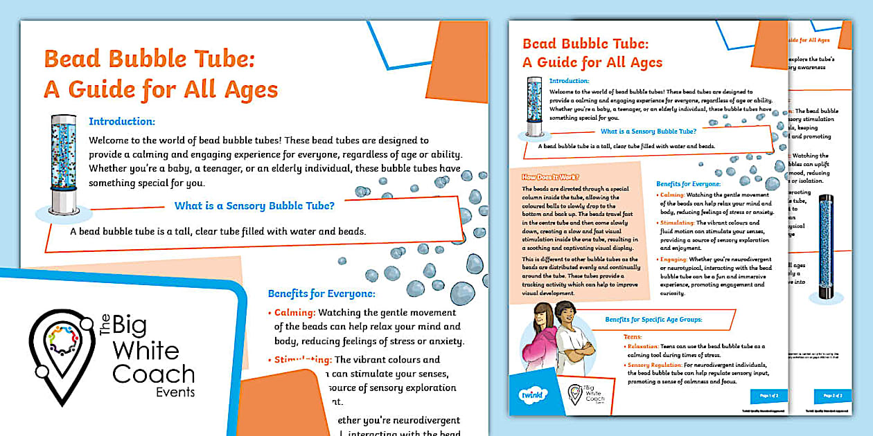 Big White Coach: Bead Bubble Tube KS2 (teacher made)