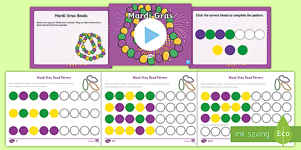 Colorful Mardi Gras Math Resources for Kids | Twinkl USA