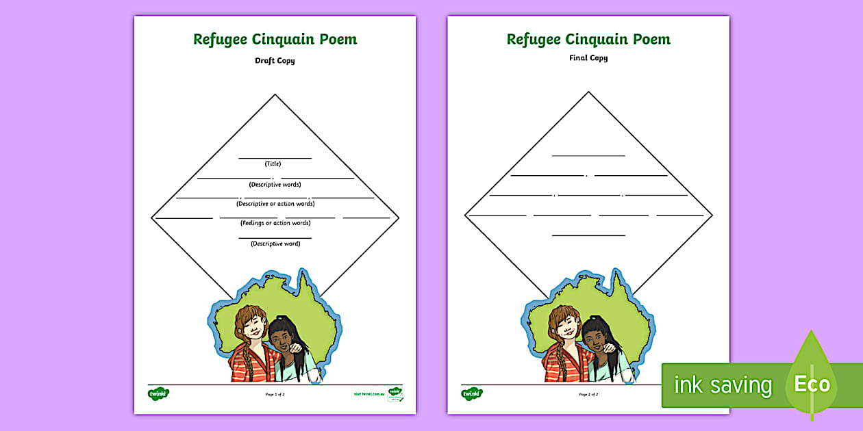 Cinquain Refugee Poem | Refugee Week | Twinkl - Twinkl