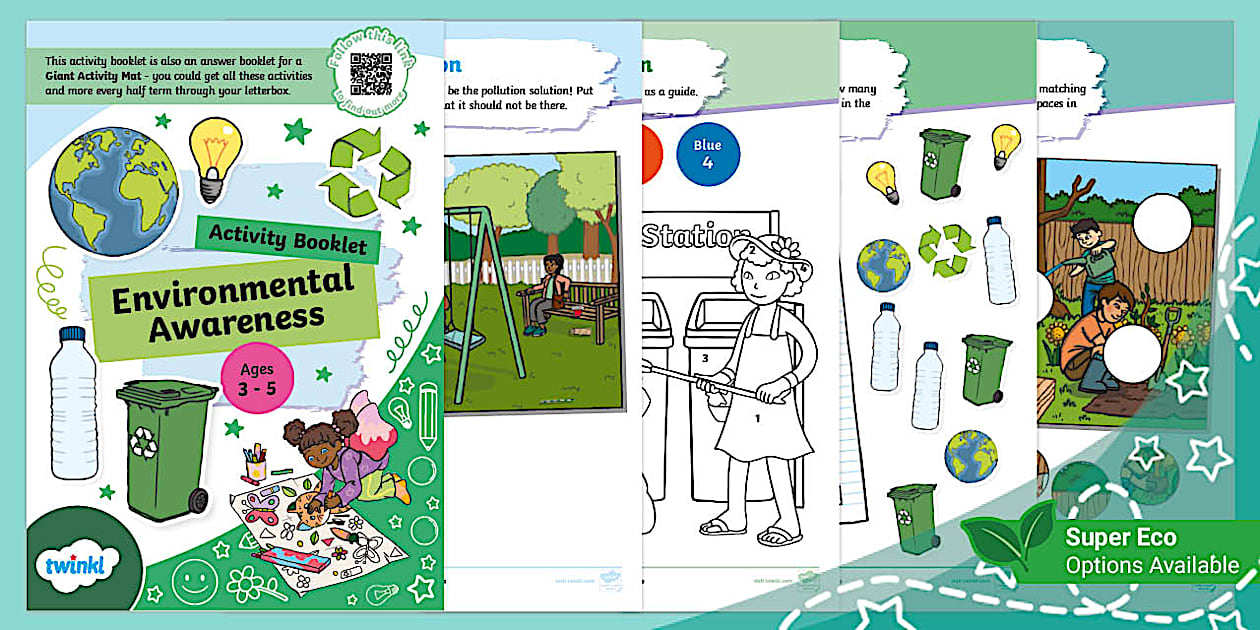 Environmental Awareness Activity Booklet (Ages 3 - 5)