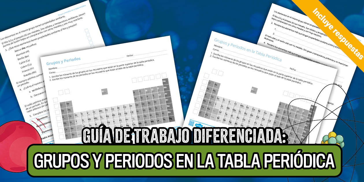 Guía Diferenciada Grupos Periodos Tabla Periódica 7723