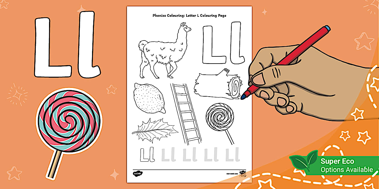 Letter L Phonics Colouring Sheet | Parents Resource - Twinkl