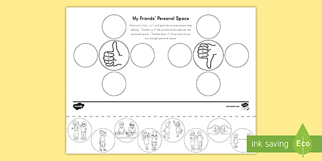 Personal Space Activity | Teaching Resource | Twinkl USA