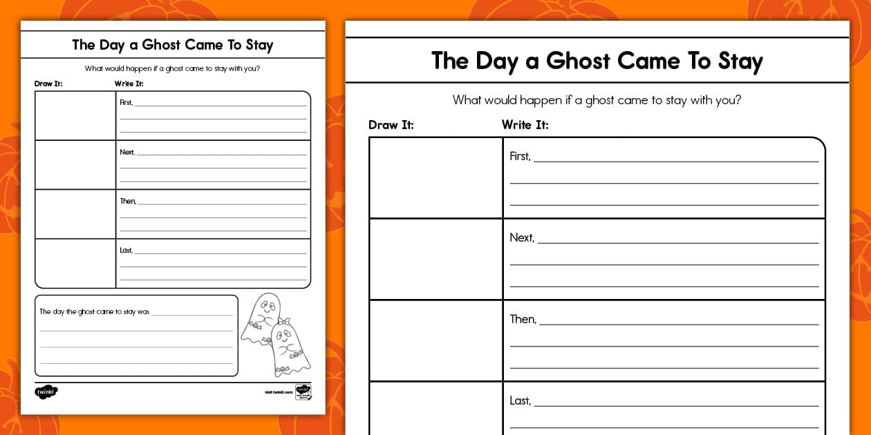 The Day a Ghost Came to Stay Sequence Writing Prompt