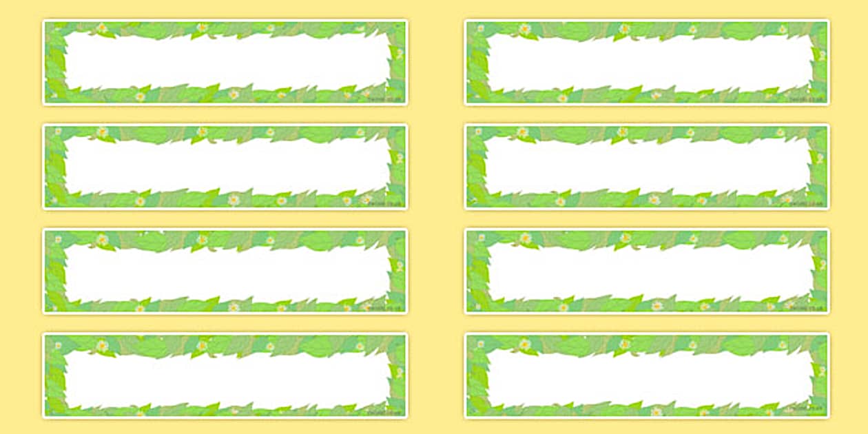 👉 Editable Leaf Themed Gratnells Tray Labels - Twinkl