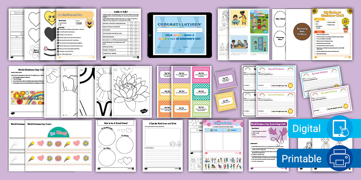 World Kindness Day Activity Pack for K-2nd Grade - Twinkl
