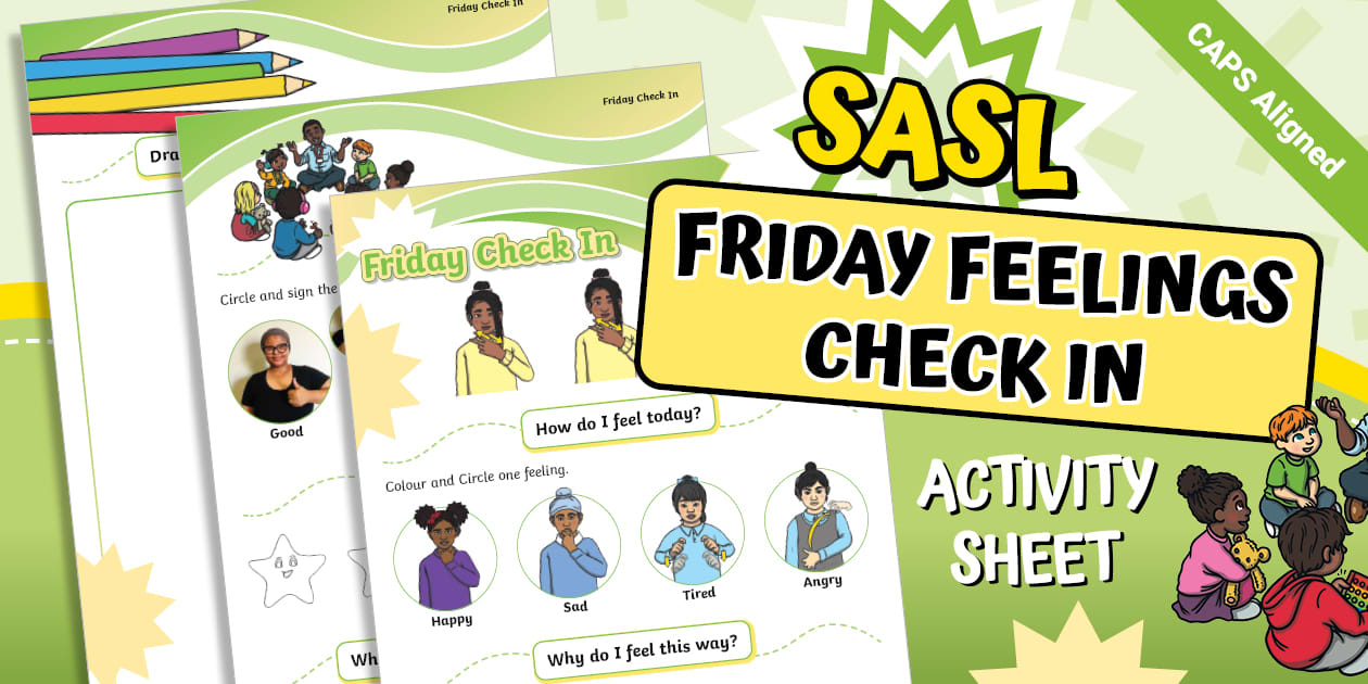 FP - SASL - Friday Feelings Check-In - Activity Sheet (CAPS)
