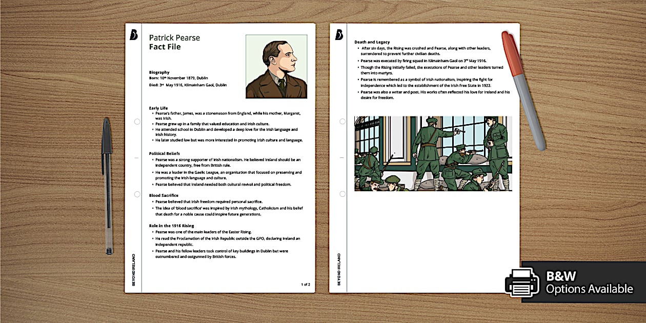 Patrick Pearse Fact File