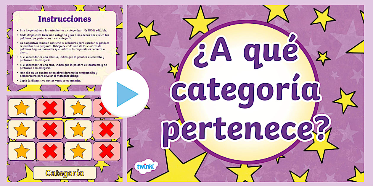 PowerPoint: Juego de las categorías (Teacher-Made) - Twinkl