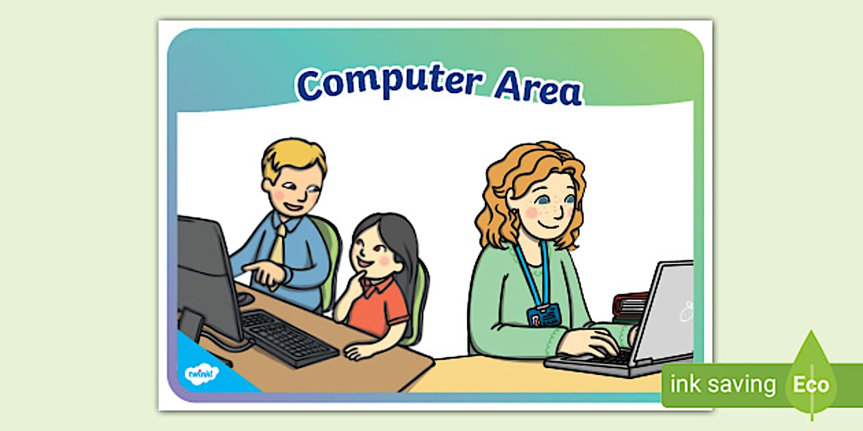 👉 Computer Area Sign (teacher made) - Twinkl