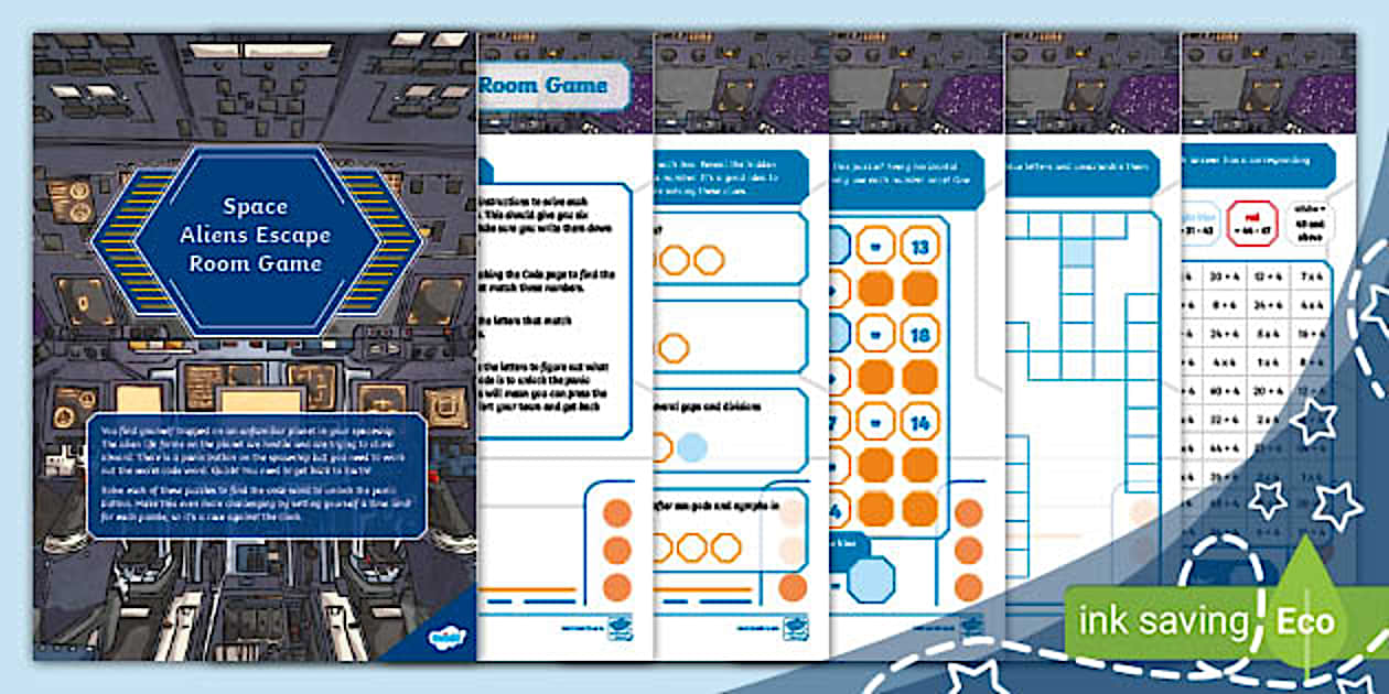 Space Aliens Escape Room Game (teacher made) - Twinkl