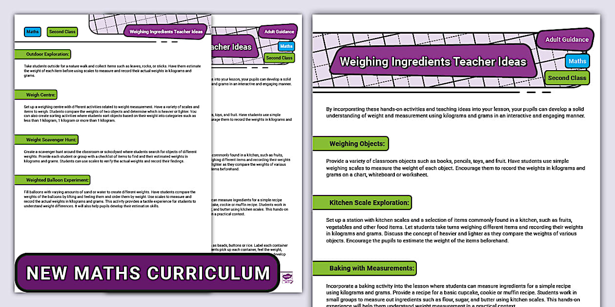 Measuring Ingredients Teaching Ideas | Twinkl Ireland