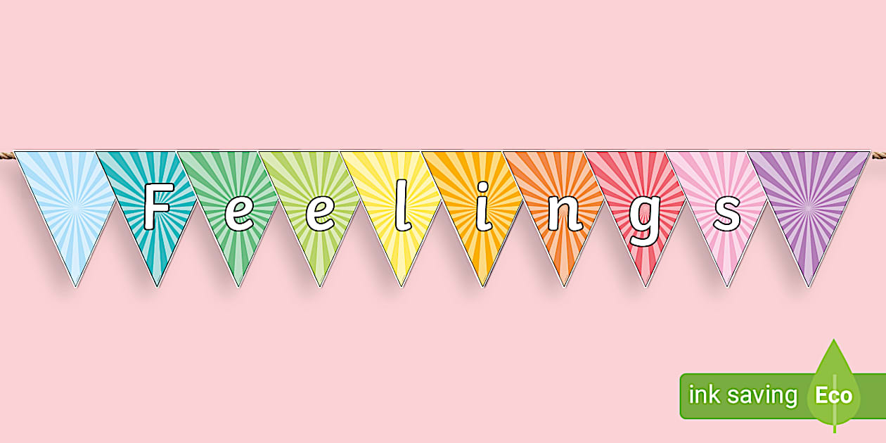 Feelings Display Bunting,Feelings,Displays (teacher made)
