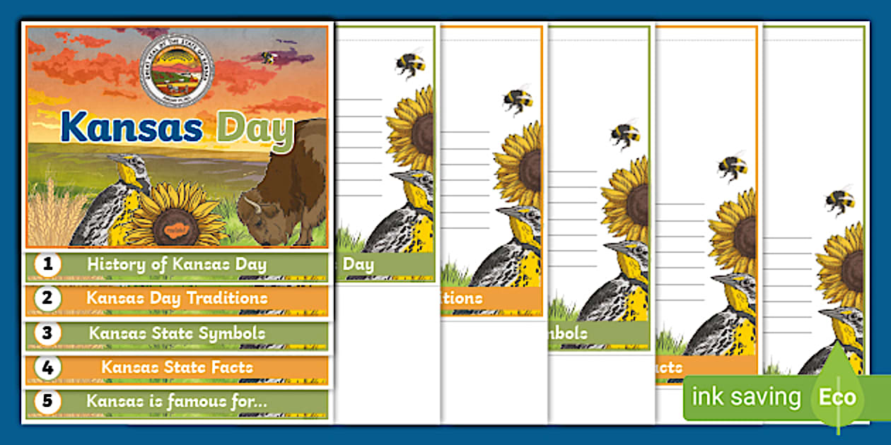 Printable Kansas Flipbook for 5th Grade | Twinkl USA