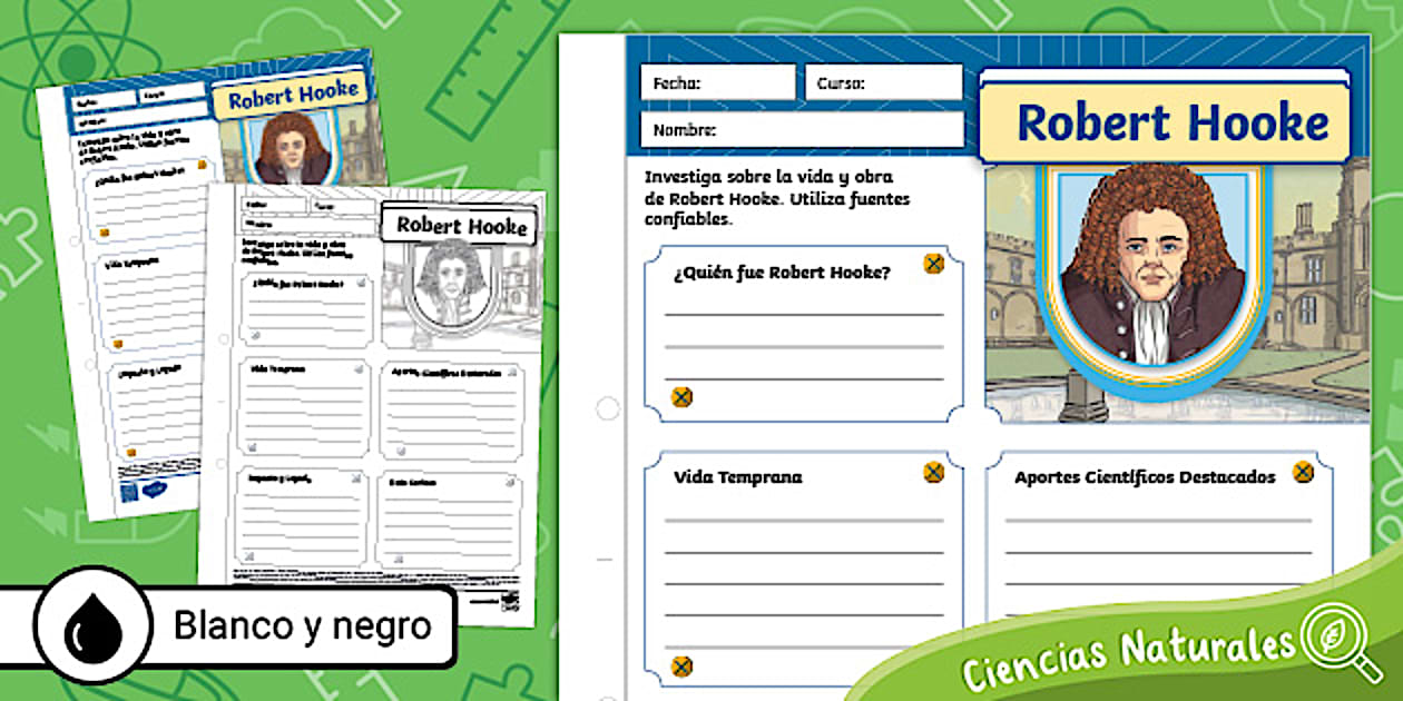 Robert Hooke | Ley de Hook | Biografía | Científico | 7°