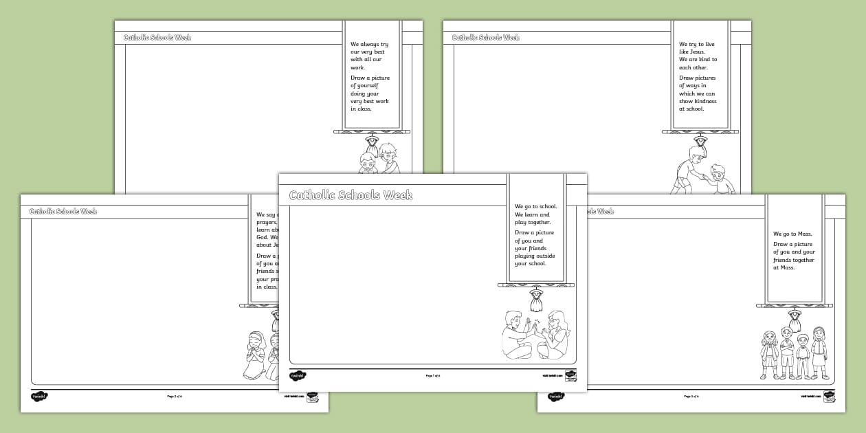 Catholic Drawings | Catholic Schools Week Drawing Booklet