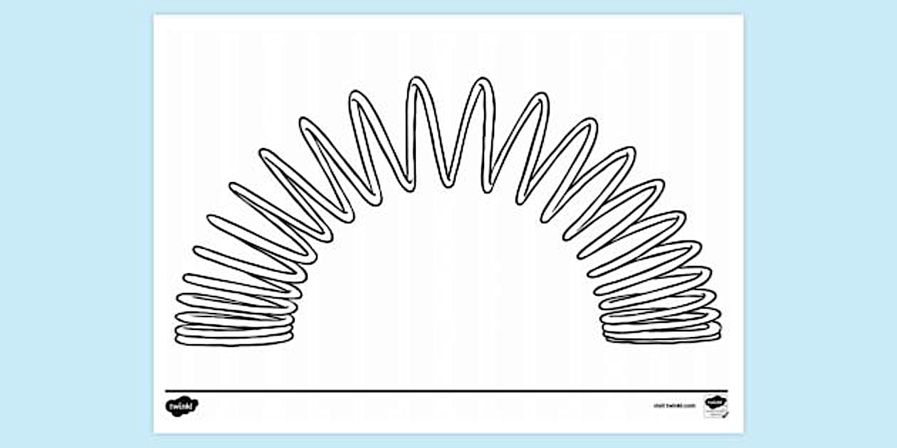 Slinky Colouring | Colouring Sheets