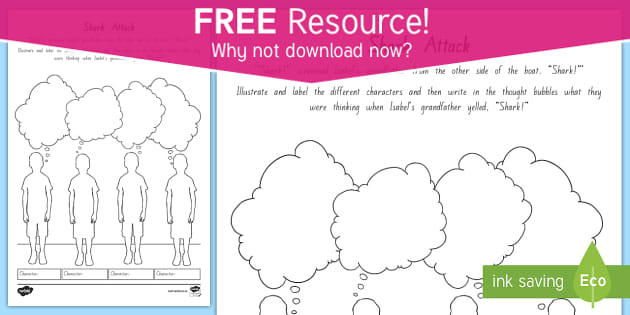 FREE! - Term 1 Week 5 Year 7 & 8 Chapter Chat Shark Attack Activity to ...