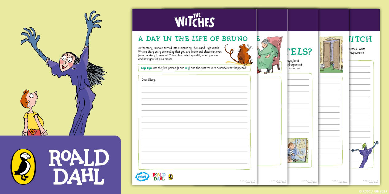 FREE! - The Witches: Short Burst Writing Pack [Ages 7-9]