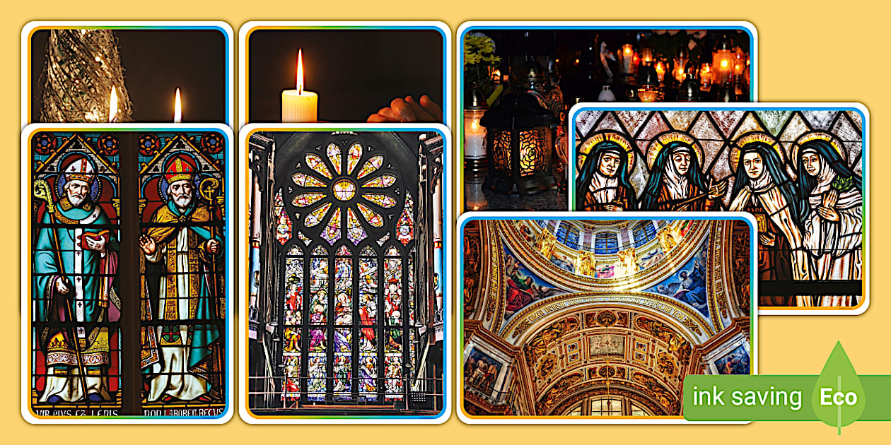 All Saints' Day Images Photo Display Pack (teacher made)