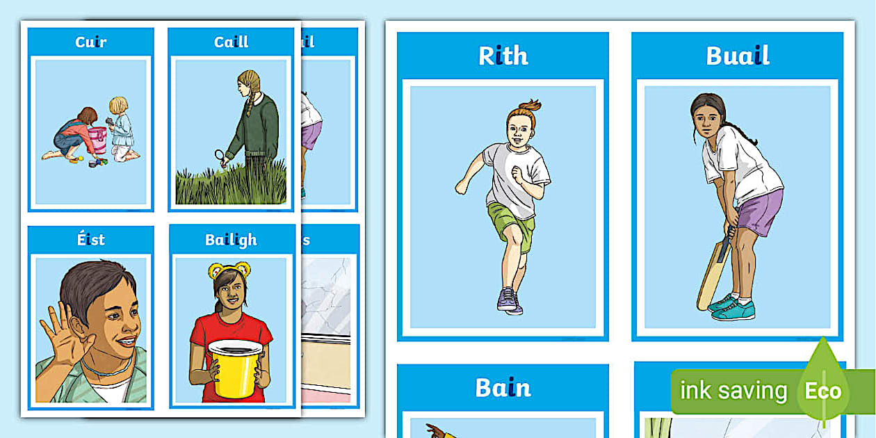 Briathra Caol (Flashcards) (Teacher-Made) - Twinkl
