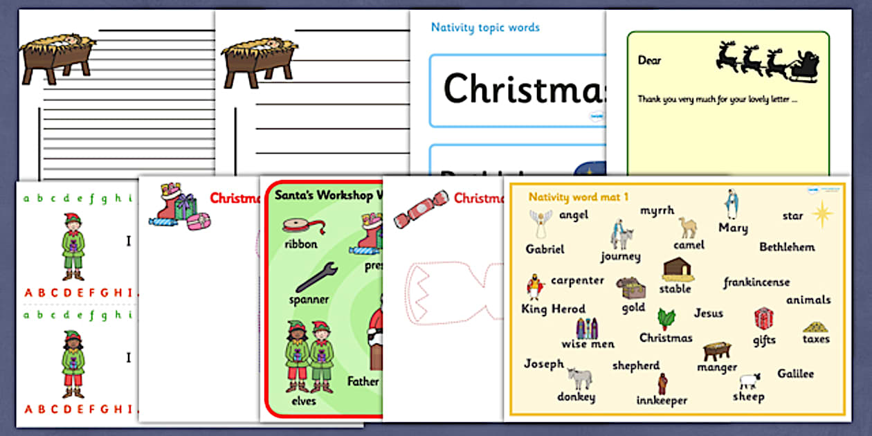 Christmas Literacy Resource Pack (teacher made) - Twinkl