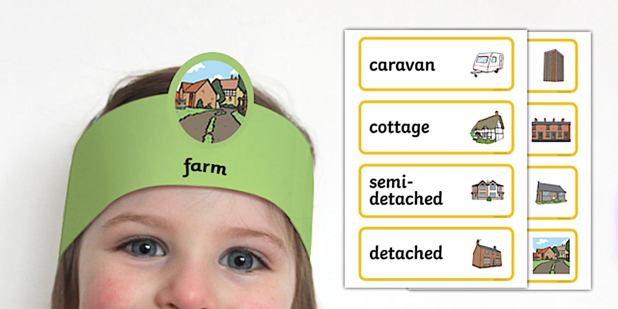 Houses and Homes: Guess the Home Headband Game - Twinkl