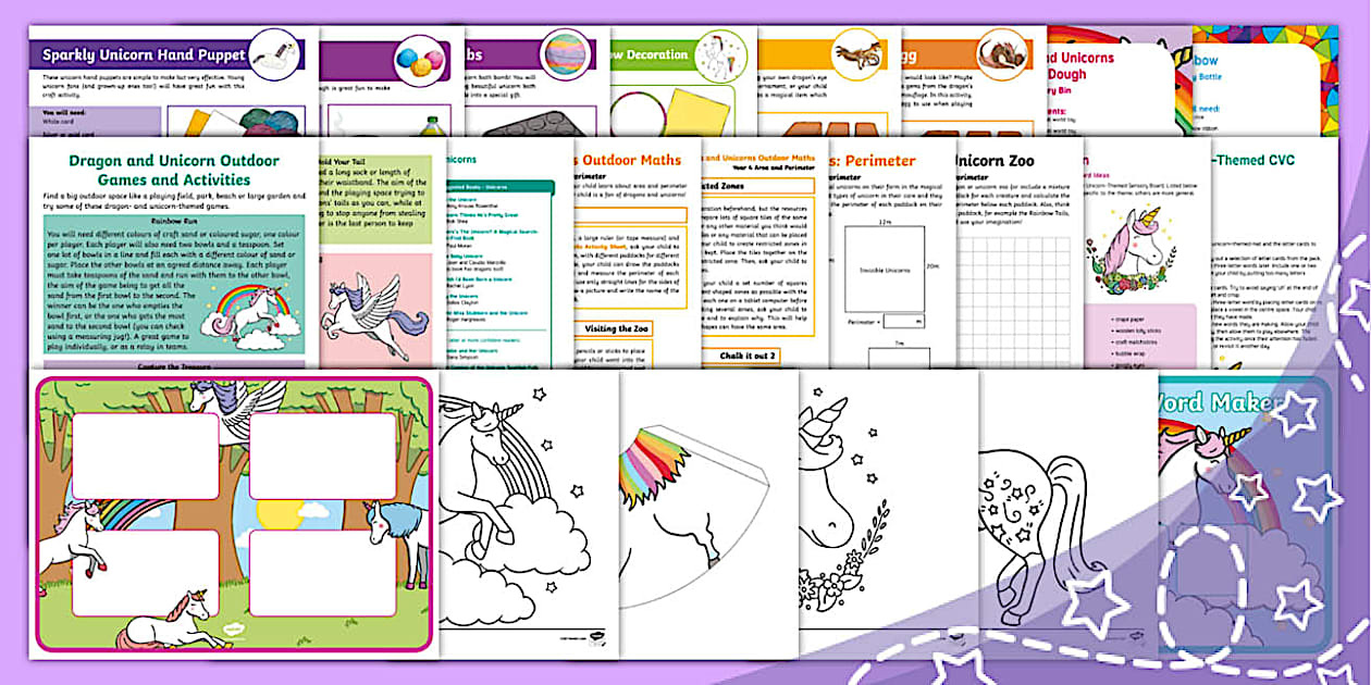 Dragons and Unicorns Pack | Parents Teaching Support