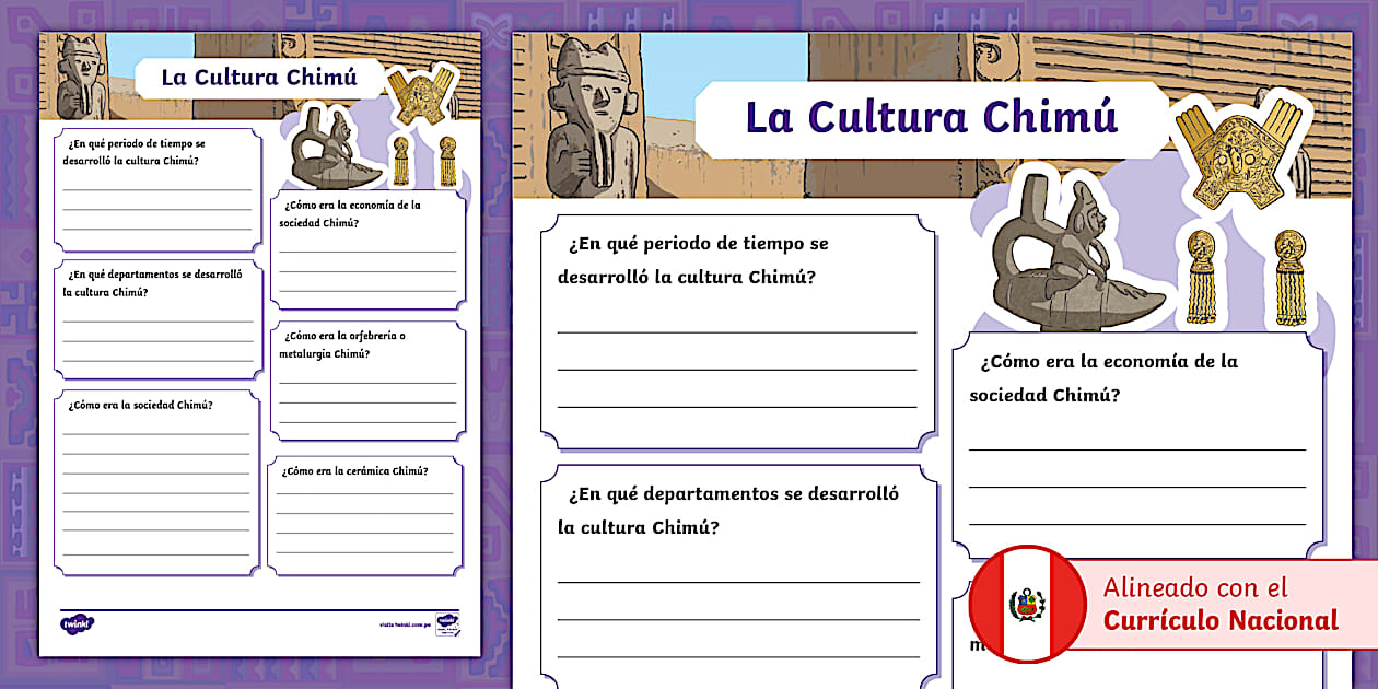 Ficha de actividad: Cultura Chimú - Twinkl