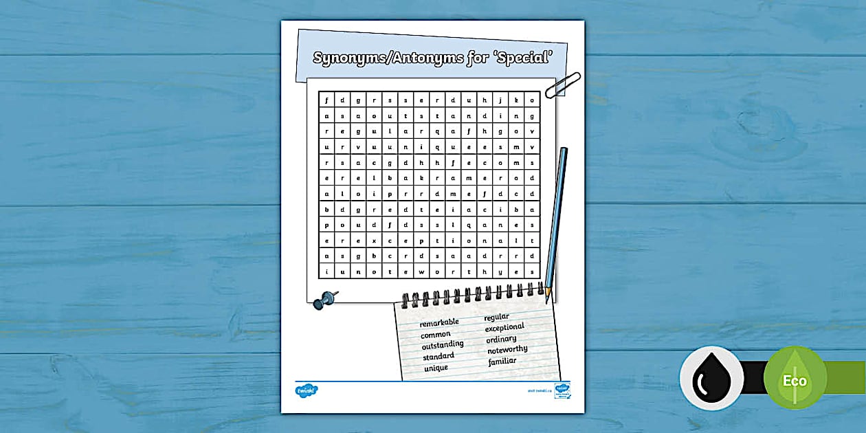 Special Synonym Word Search Activity | Twinkl Language