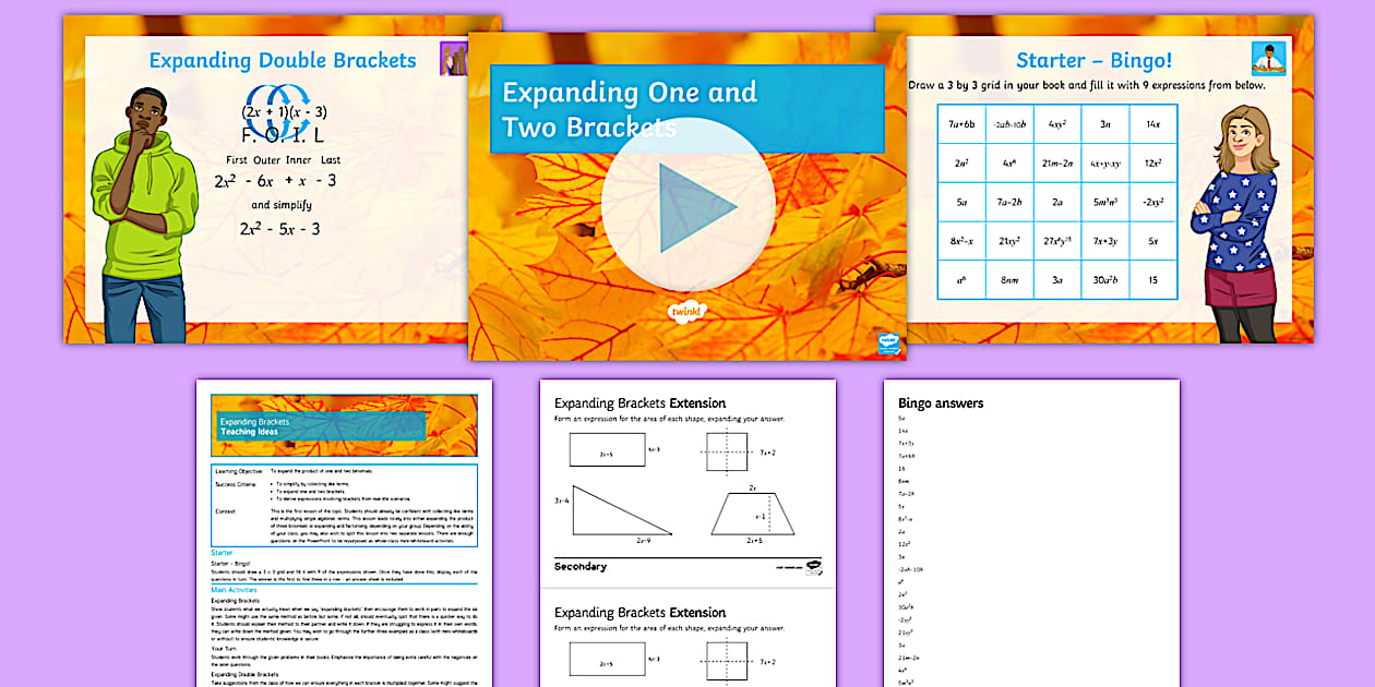 Expanding Brackets Lesson Pack | KS3 & KS4 Maths | Beyond