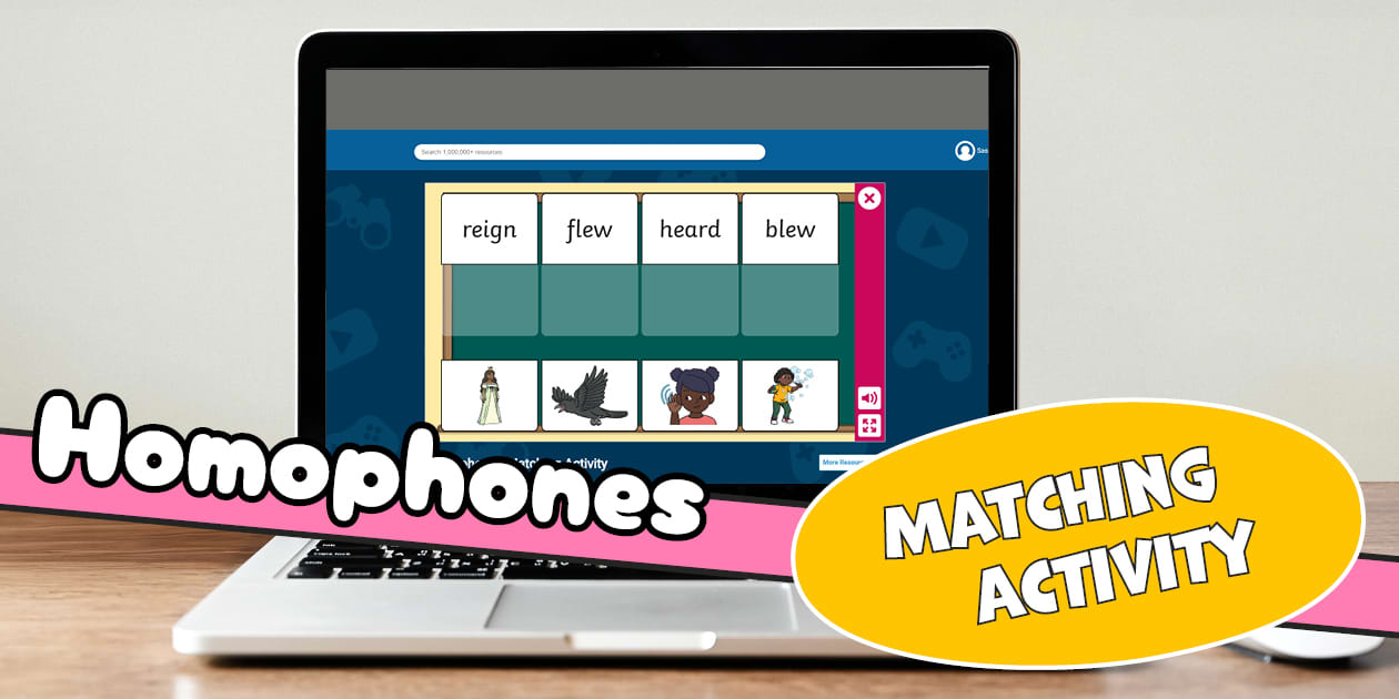 Homophones Matching Activity