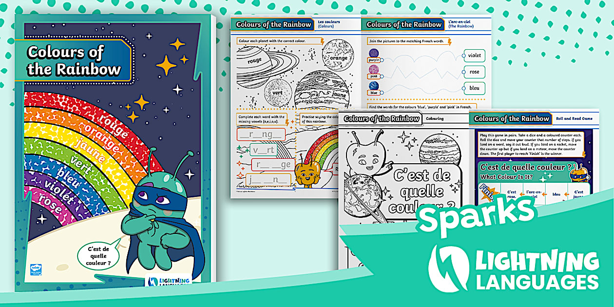 👉 Languages | French | Sparks | Colours Activity Booklet