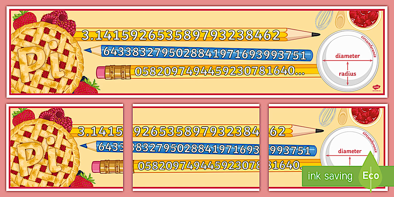 Digits of Pi Banner (Teacher-Made) - Twinkl