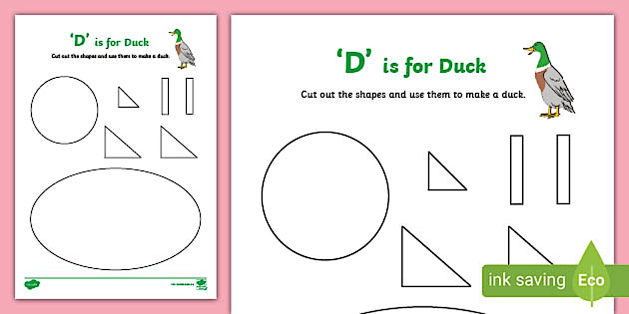 'D' Is for Duck Craft (teacher made) - Twinkl