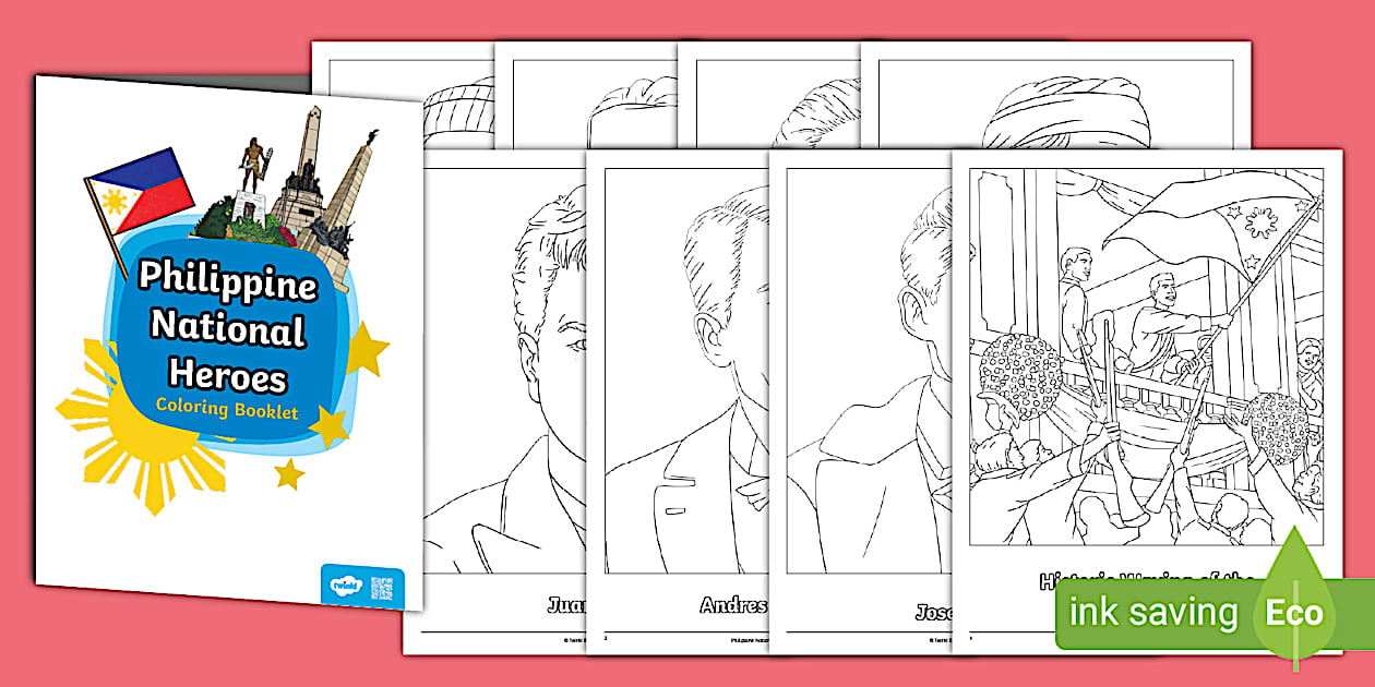 KS2 Philippine Heroes Coloring Booklet | Kinder - Grade 1 | Twinkl