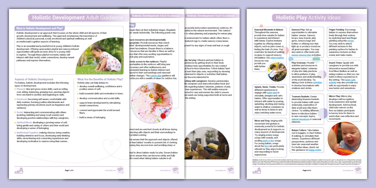 Baby Room: Holistic Development Adult Guidance and Ideas