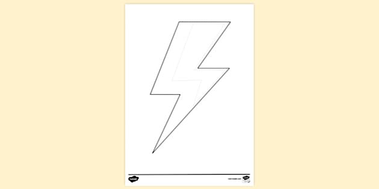 Electricity Icon Colouring SheetColouring | Colouring Sheets