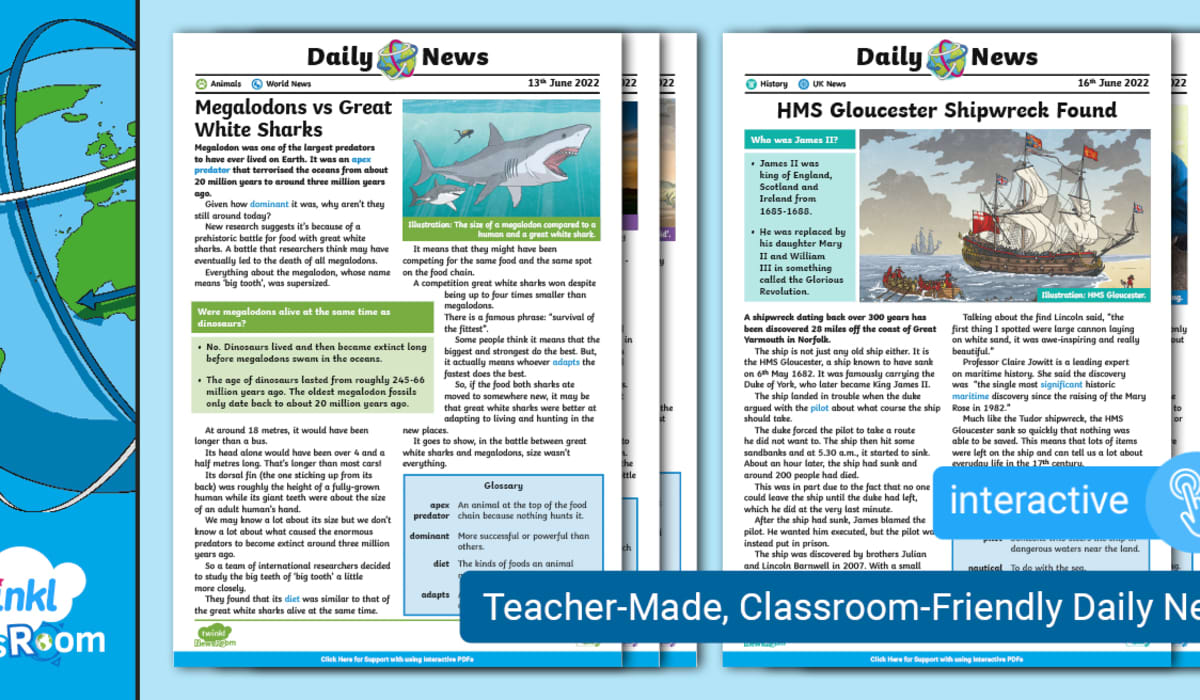 Weekly Comprehension Pack - 17th June 2022 - Twinkl NewsRoom
