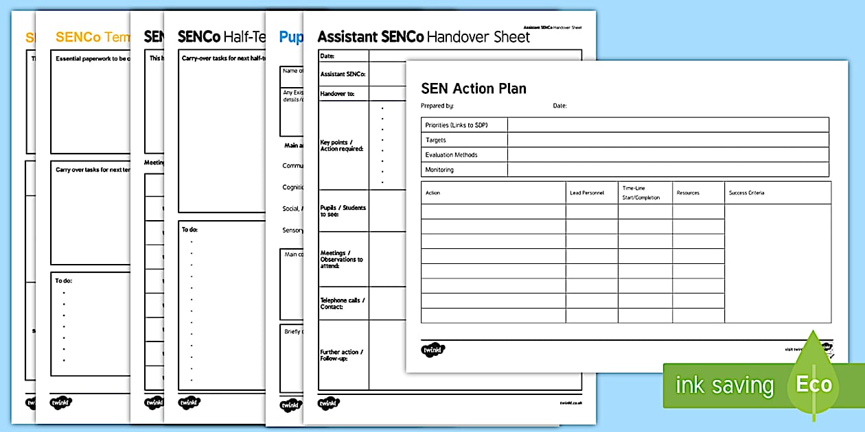SEN Support Plan Template - SEND Teaching Resources - Twinkl