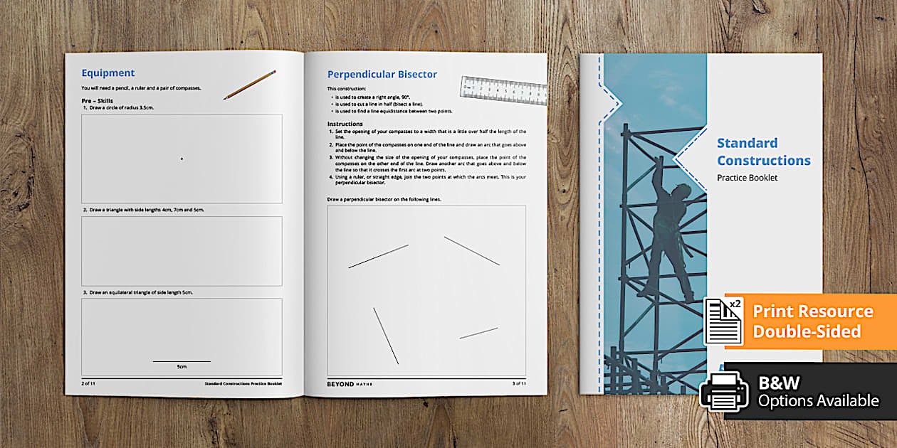 👉 Standard Constructions Practice Booklet | Maths | Beyond
