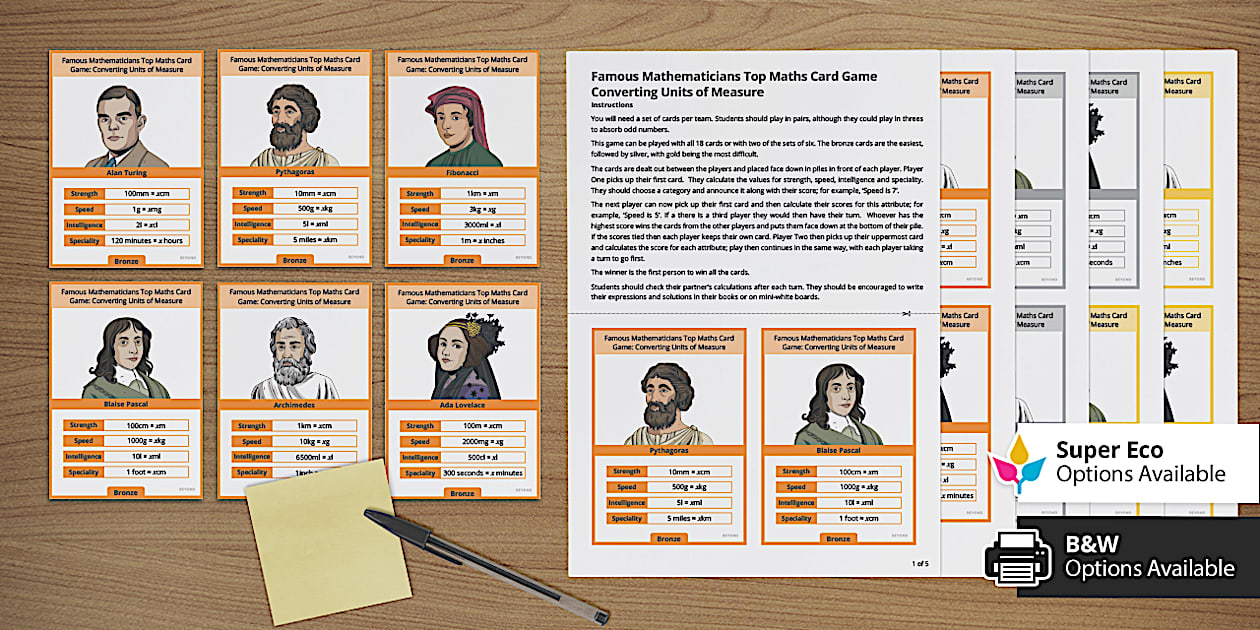 Converting Units of Measure Card Game | KS3 Maths | Beyond