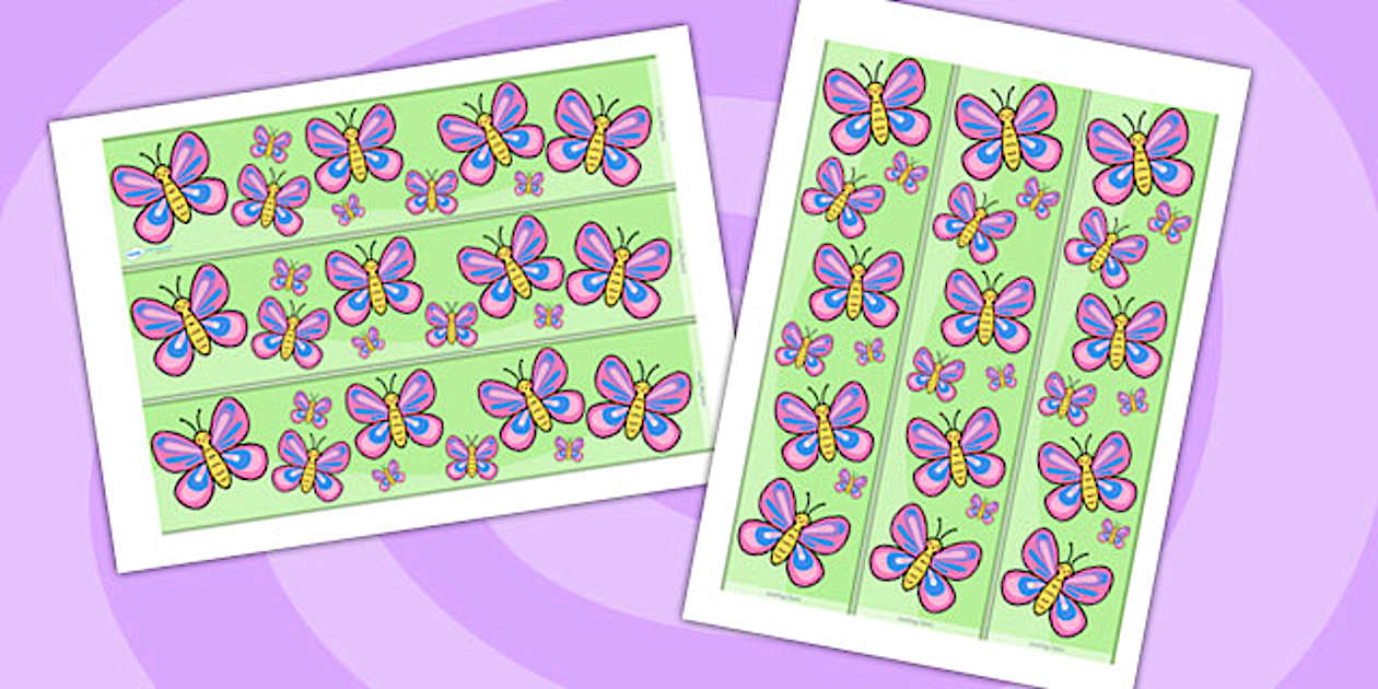 Butterfly Border Images - Printable Primary Resource