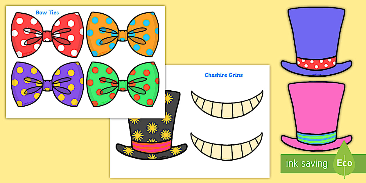 Alice in Wonderland Cut Out Props (teacher made) - Twinkl